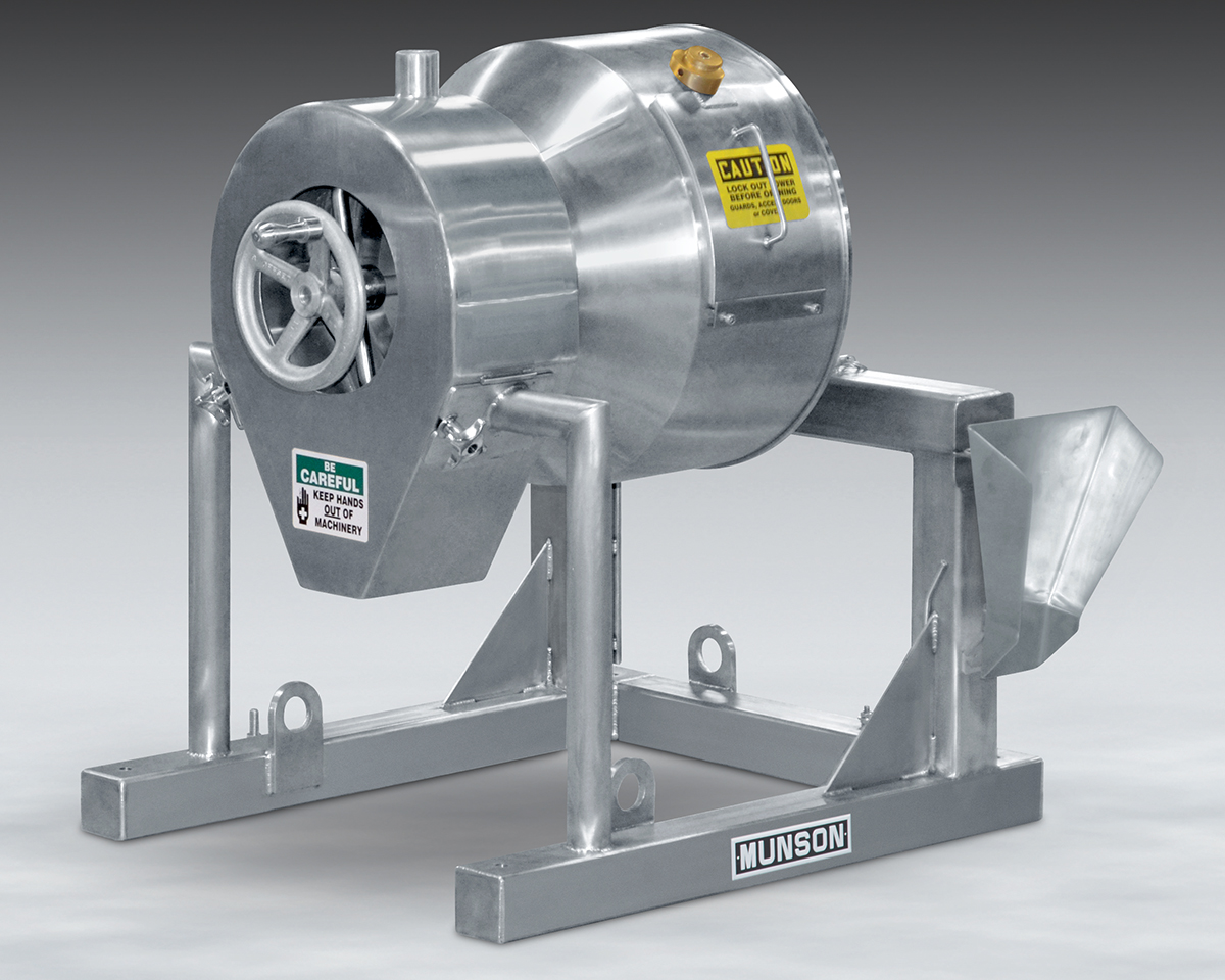 Miniature Rotary Batch Mixer Blends up to One Cu Ft (28 L) in Two to ...