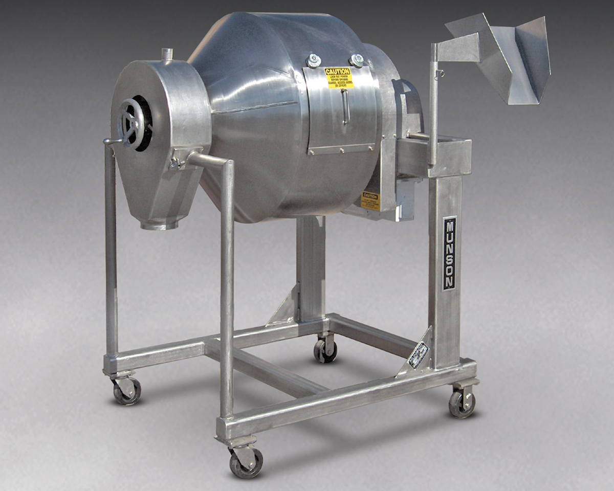 Rotary Batch Mini Mixers - Mixing and Blending Equipment for Bulk Materials - Munson Machinery, Inc.