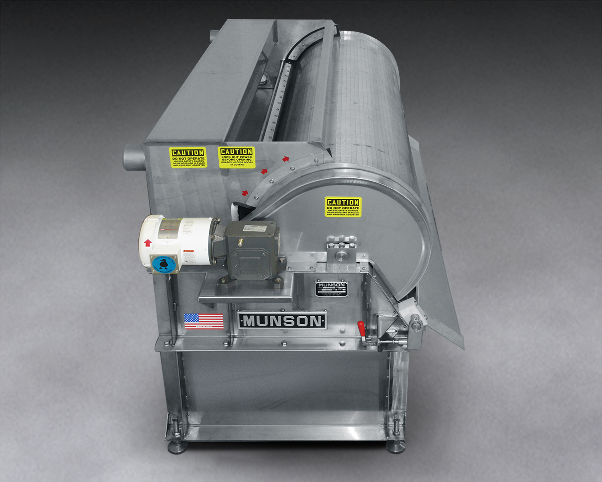 Features for Rotating Drum Screen - Munson Machinery, Inc.